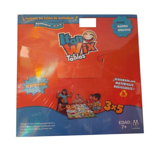 Juego Tablas 2x3 Itan Versión Cartulina | Jugueterías TOYS